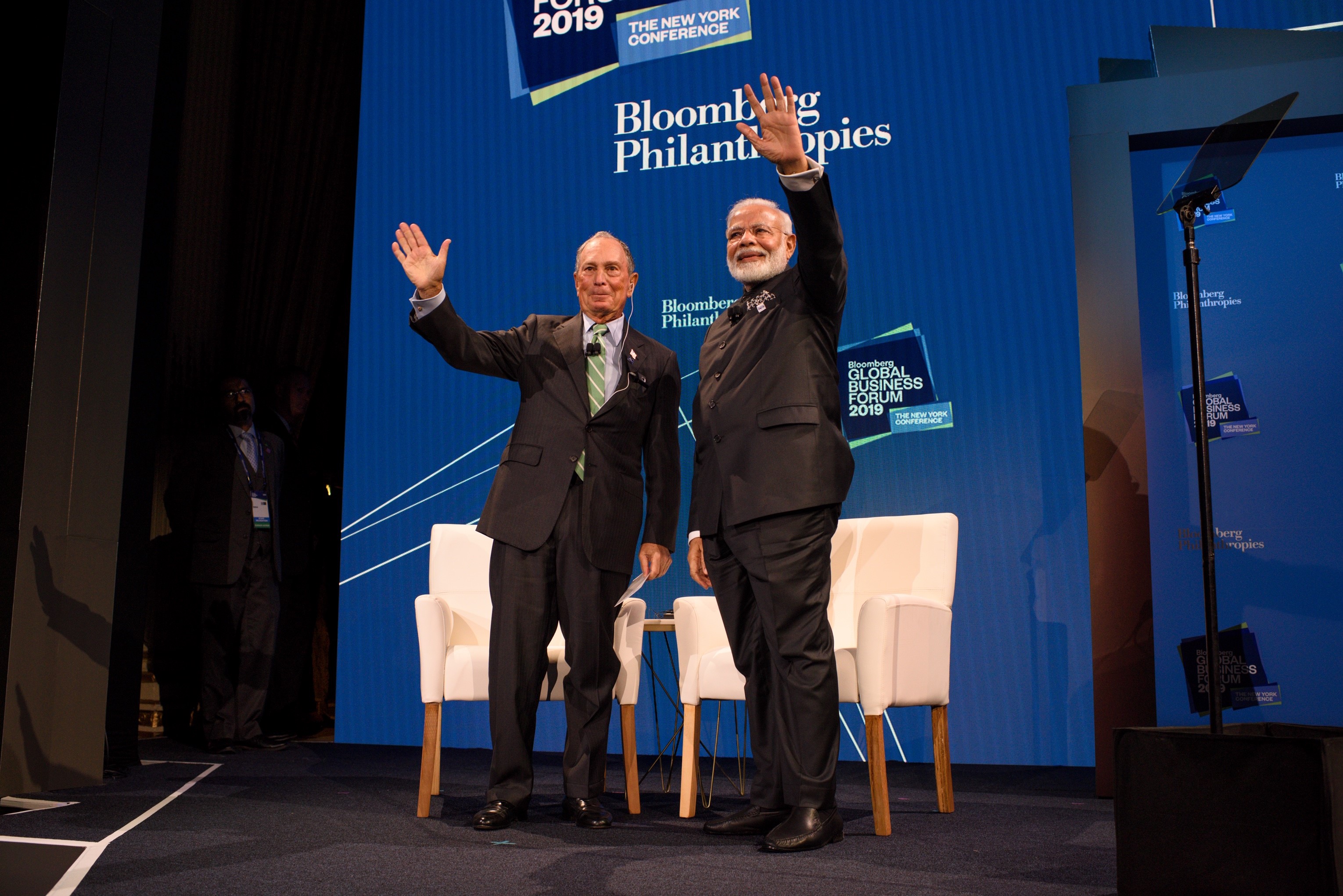 Michael R. Bloomberg and Indian Prime Minister Narendra Modi Announce ... Michael R. Bloomberg and Indian Prime Minister Narendra Modi Announce ...